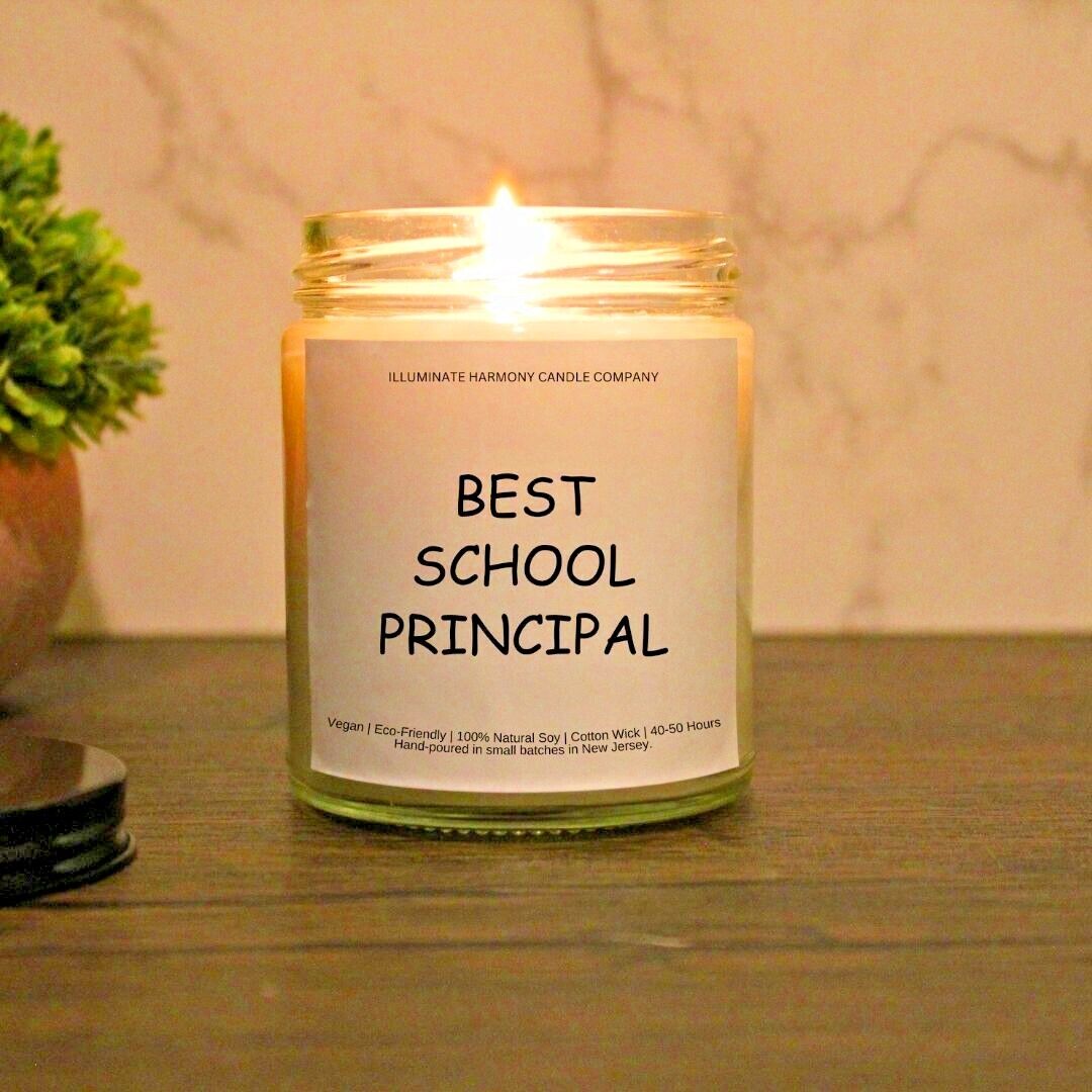 Best School Principal Candle | School Principal Gift | School Principal ...